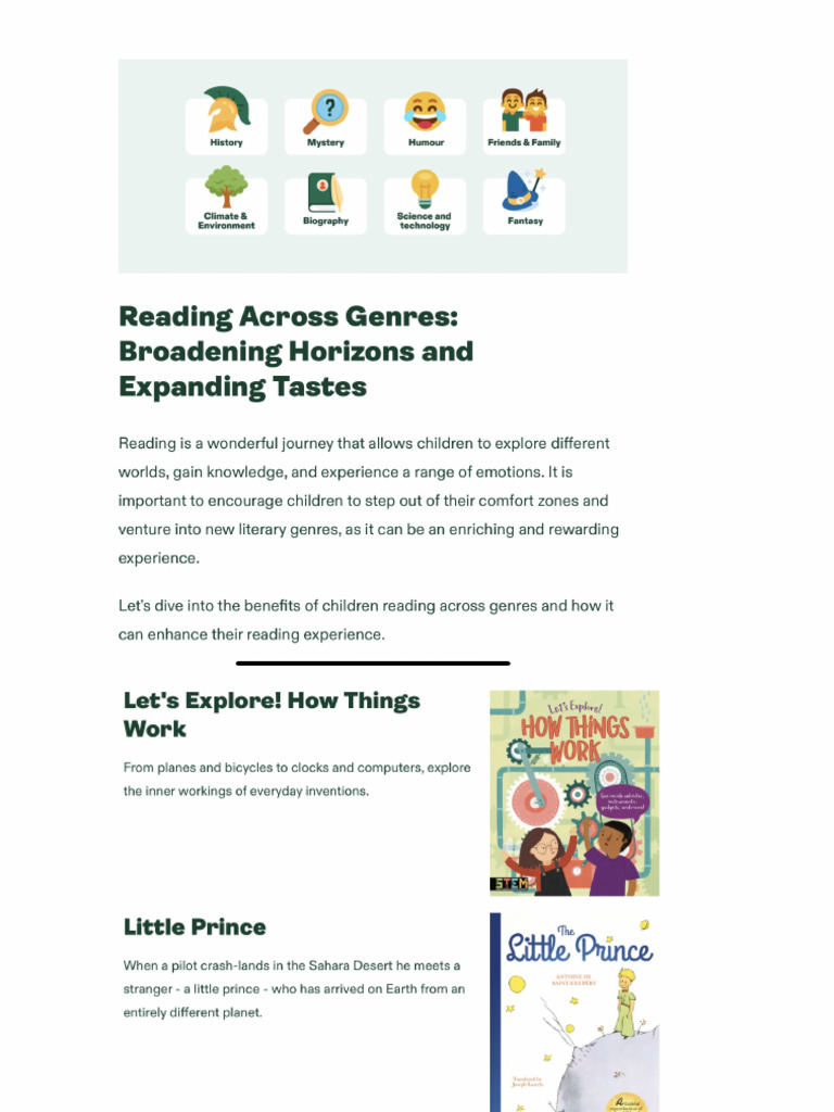 Reading across genres | PDF