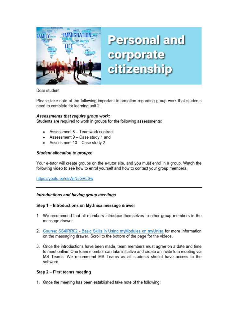 Student Guidelines for Group Work | PDF