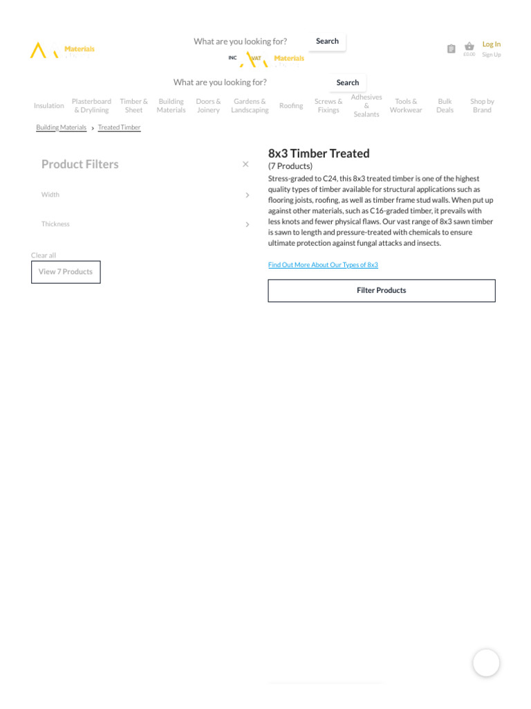 Buy 8x3 Timber Treated at Materials Market | PDF | Lumber | Wood