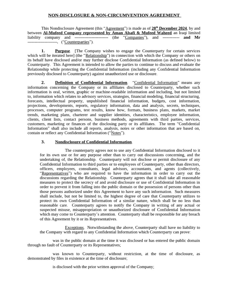 NDA | PDF | Arbitration | Non Disclosure Agreement