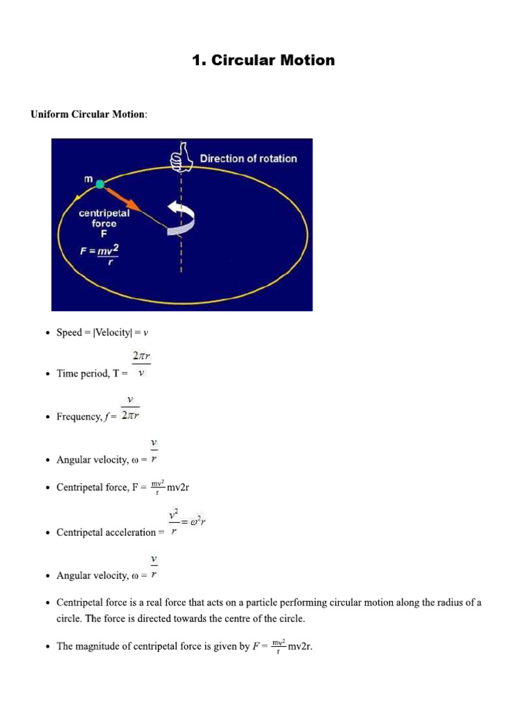 Circular Motion | PDF
