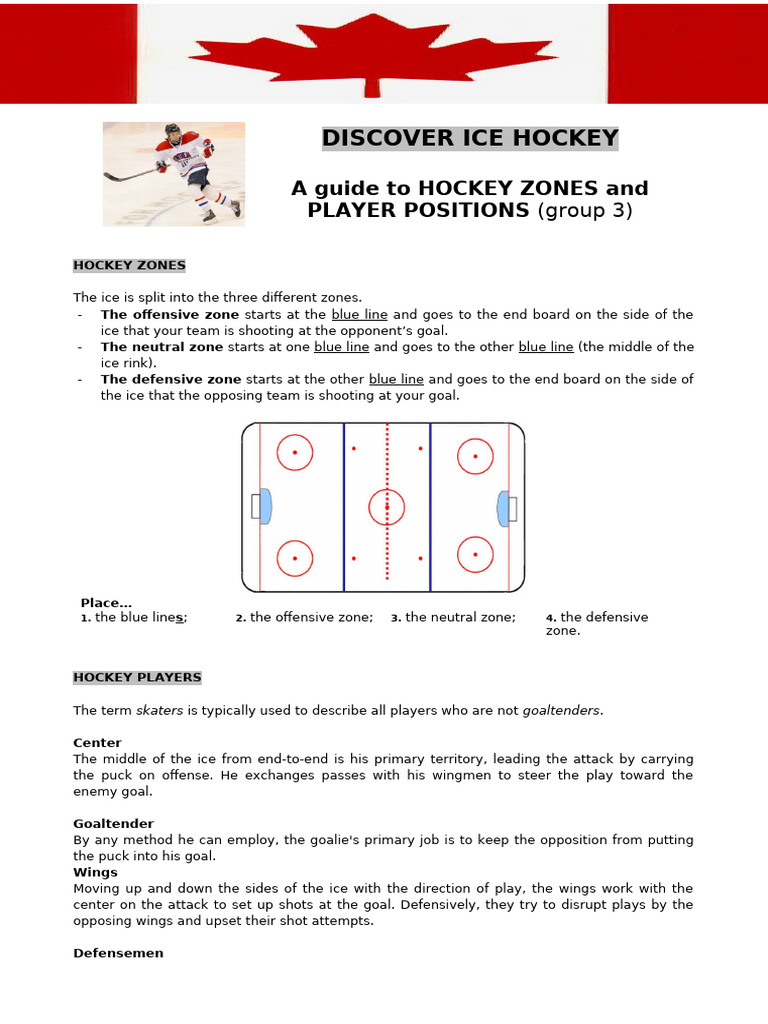 Discover Ice Hockey Reading Comprehension Sheets 3 - 99014 | PDF | Ice ...