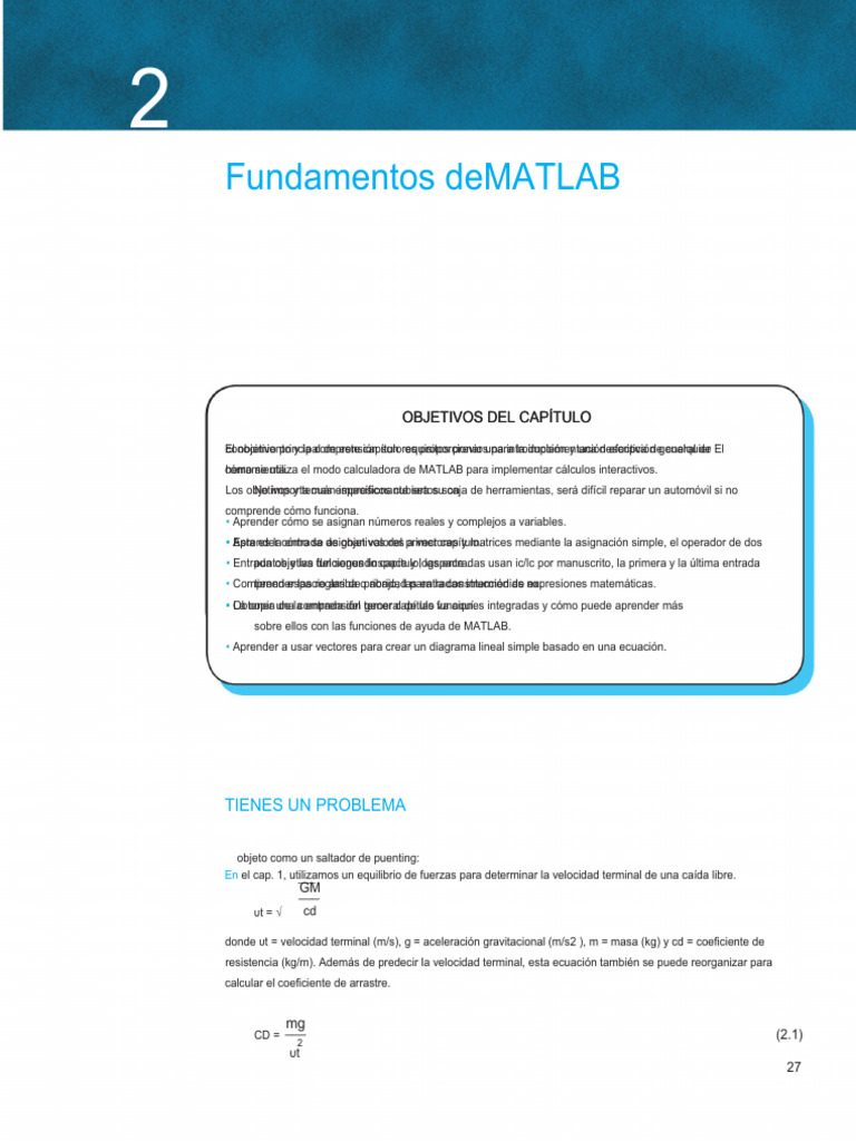 Fundamentos de MATLAB: Asignación y Cálculos | PDF | Matriz ...