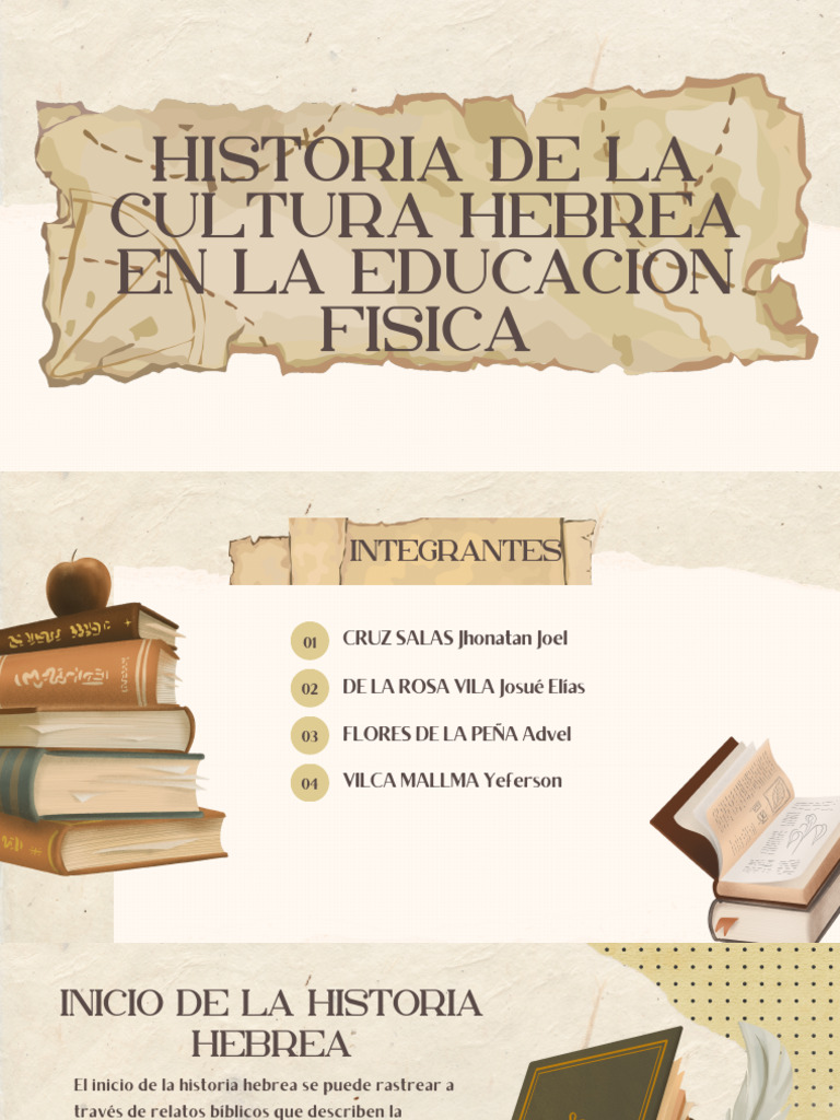 Historia de la Cultura Hebrea en Deporte | PDF | Libro del Génesis | Biblia