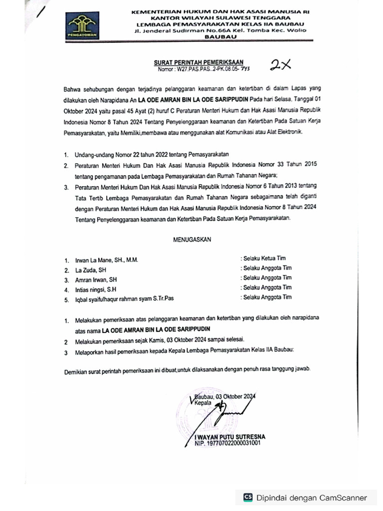 BERITA ACARA WBP YANG MELANGGAR | PDF BERITA ACARA WBP YANG MELANGGAR | PDF