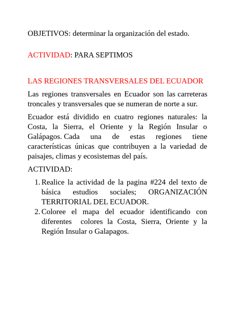 Trabajo Para Septimos Estudios Sociales | PDF