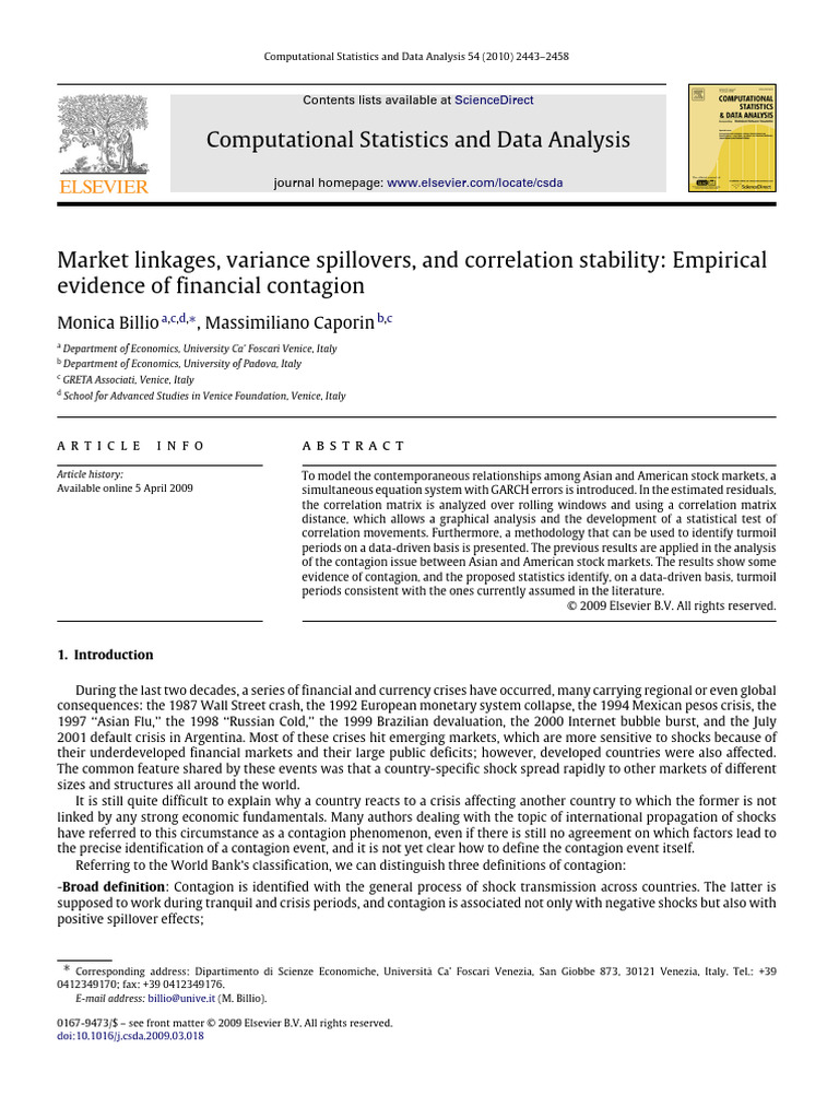 Empirical Evidence of Financial Contagion | PDF | Statistics ...