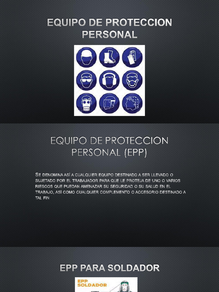 Equipo de Proteccion Personal | PDF