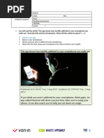 Smartphone Usage Questionnaire | PDF