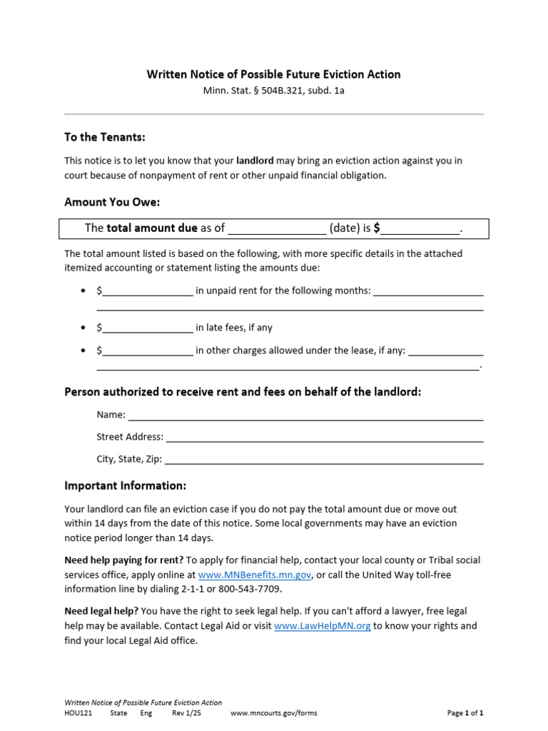 Future Eviction | PDF