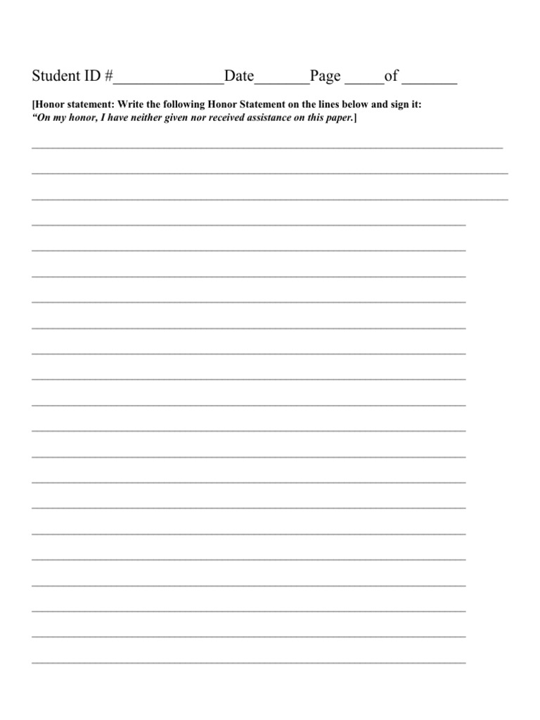 Answer Booklet | PDF