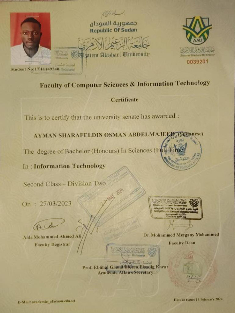 University Certification | PDF