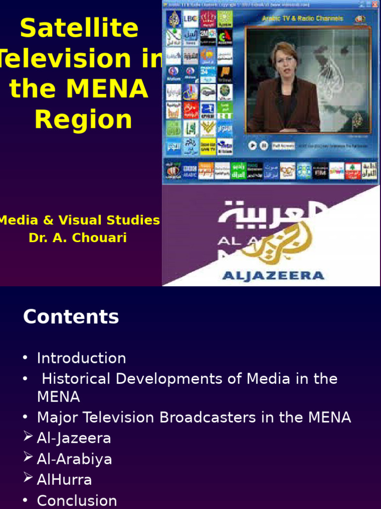 Evolution of MENA Satellite TV | PDF | Middle East