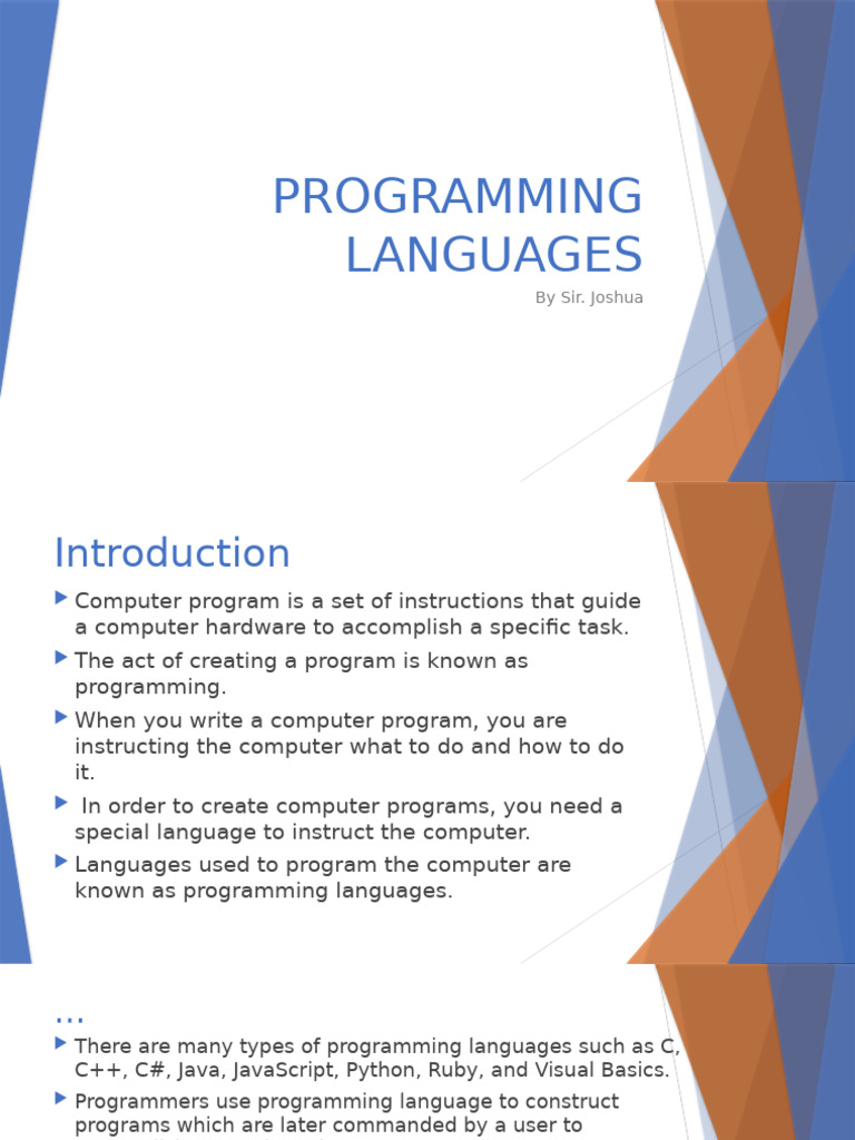 L1 - Programming Languages | PDF | Computer Programming | Assembly Language