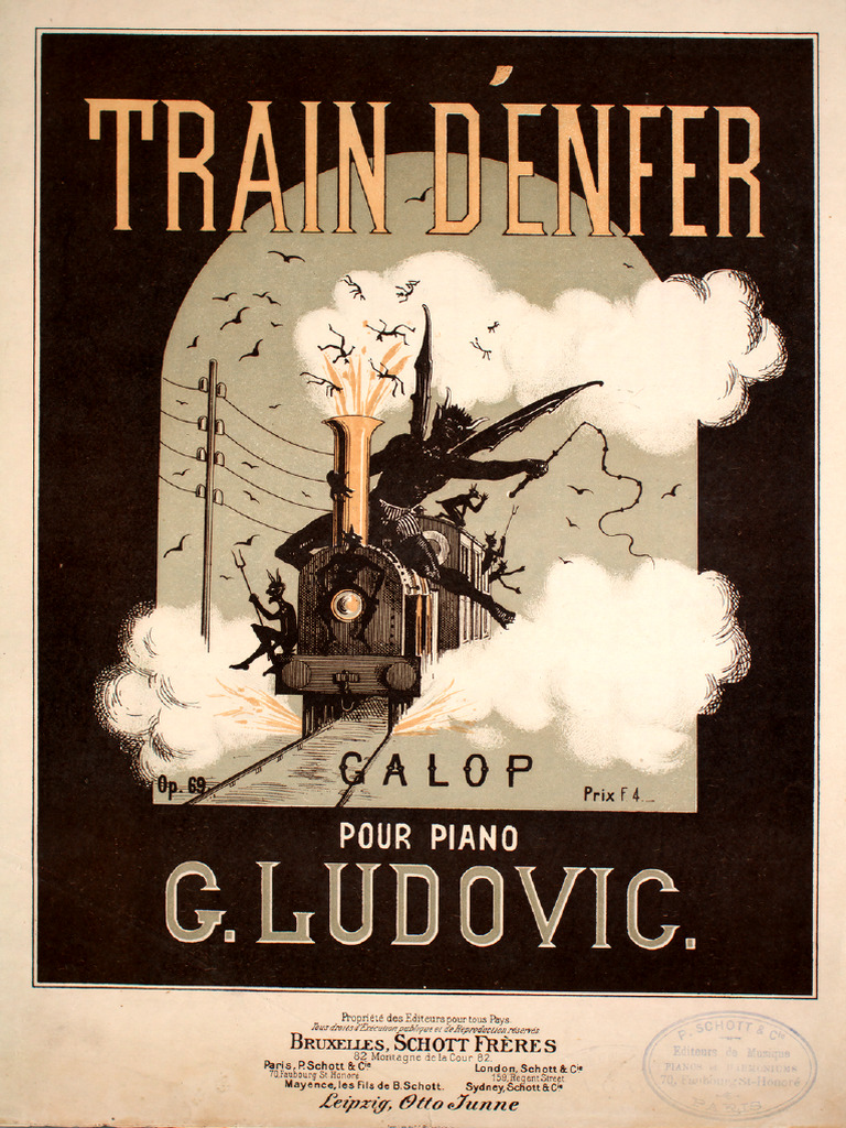 LUDOVIC, G. - Op.69, Train D'Enfer (Galop) | PDF