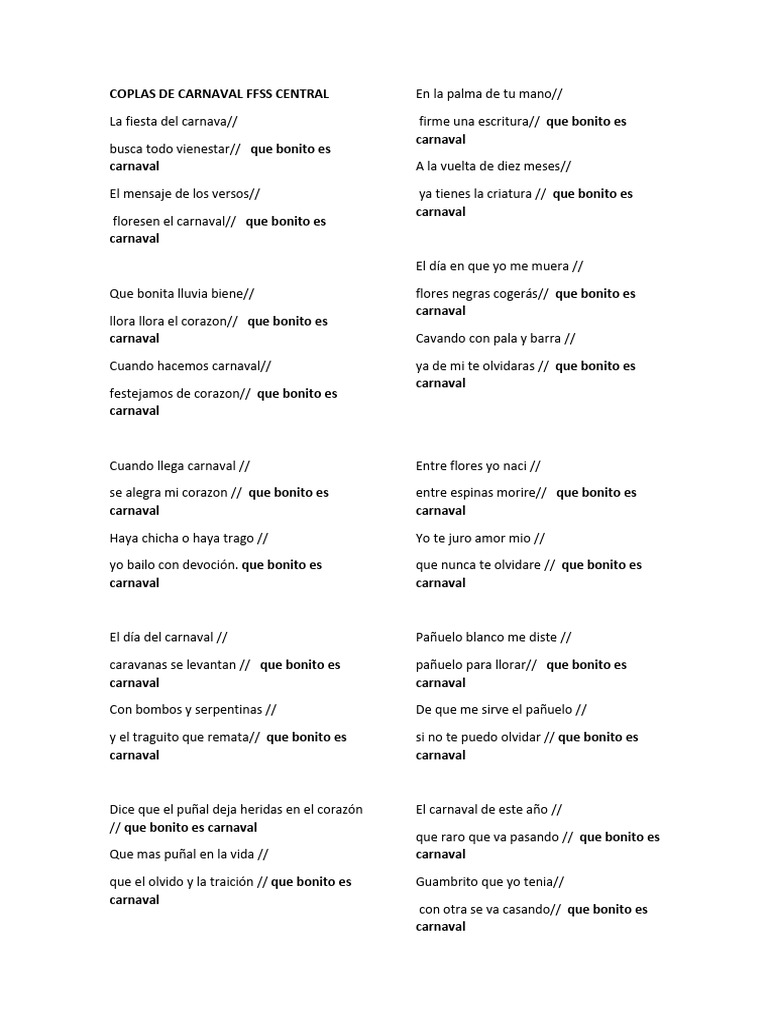 coplas 2024 | PDF