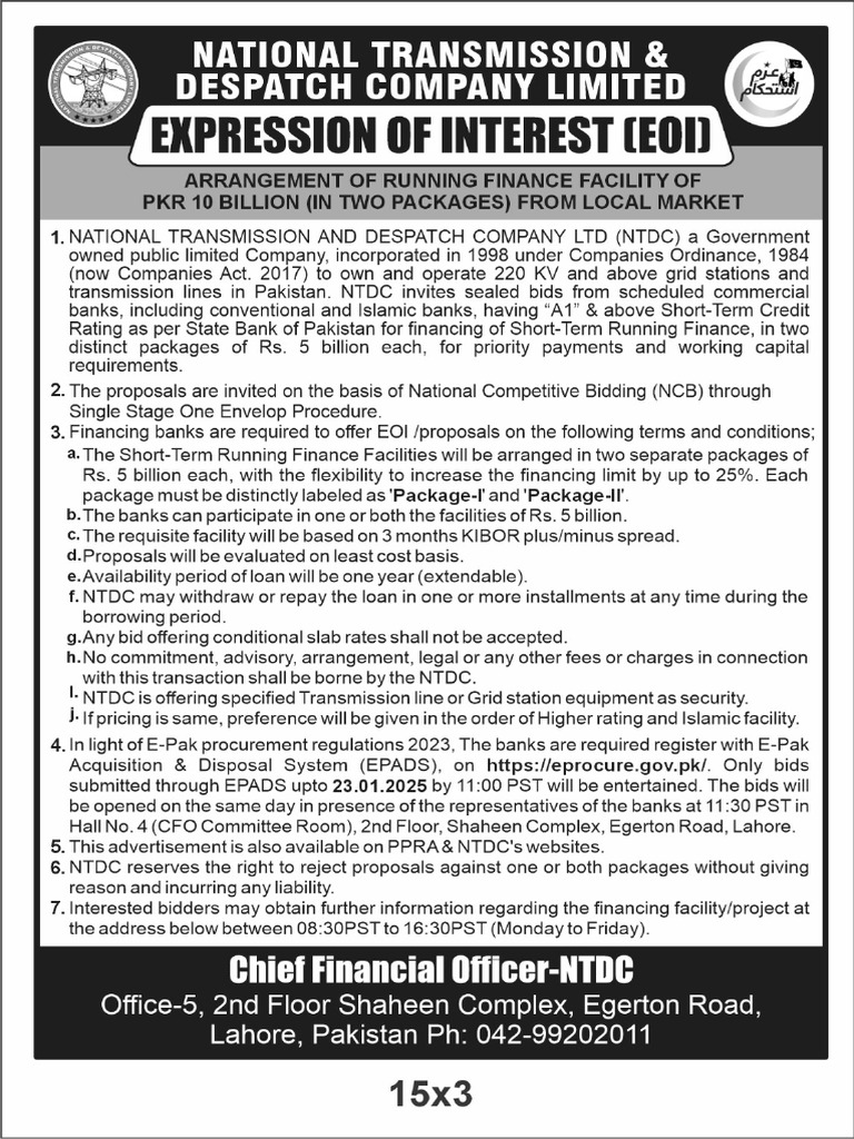 RFF EOI Advertisement | PDF