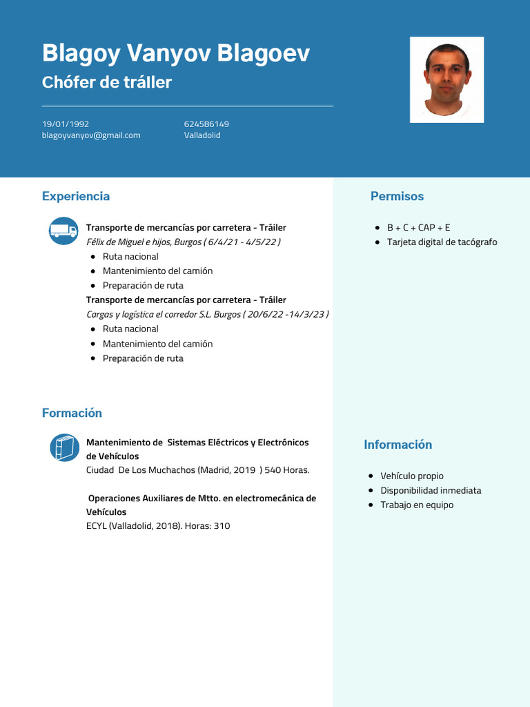 Blue Light Blue Color Blocks Physician CV (8)-1 | PDF