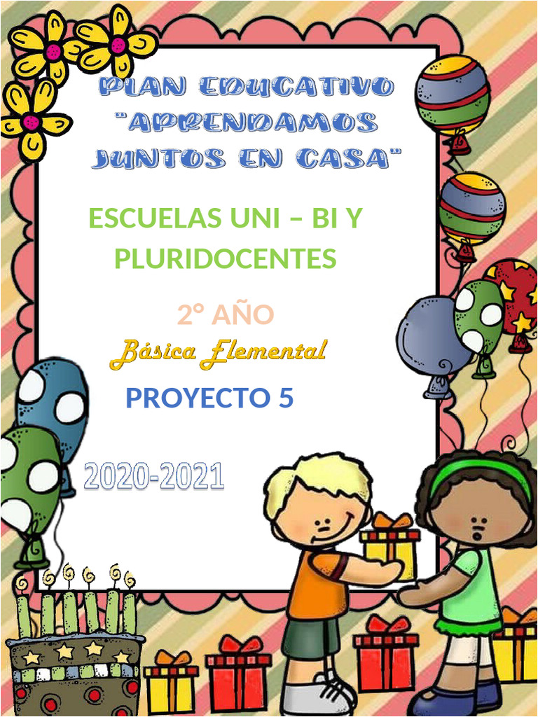 2- SEGUNDO AÑO-ESCUELAS UNI – BI Y PLURIDOCENTES. PROYECTO 5 | PDF ...
