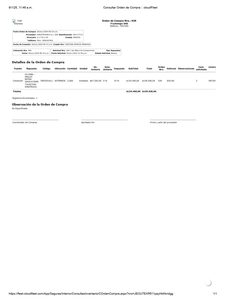 Oc Anillos de Reten | PDF