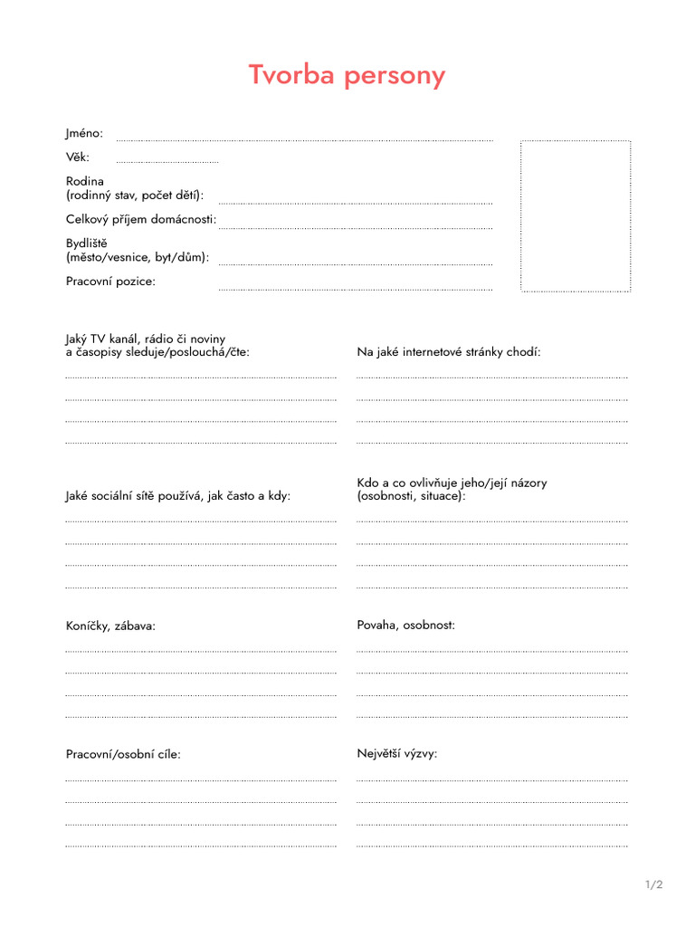 Tvorba Persony | PDF