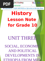 History Short Note For Grade 10 | PDF | Ethiopia