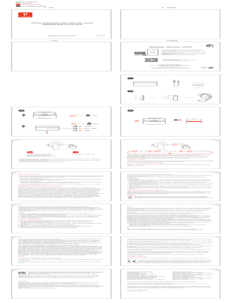 1MORE PistonBuds PRO Guide | PDF | Mobile Software | Mobile Computers