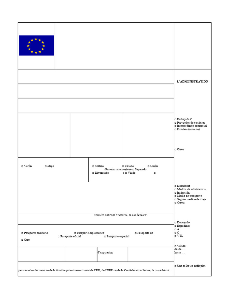 schengen_visa_application_form_french(1) | PDF | Gobierno y ...