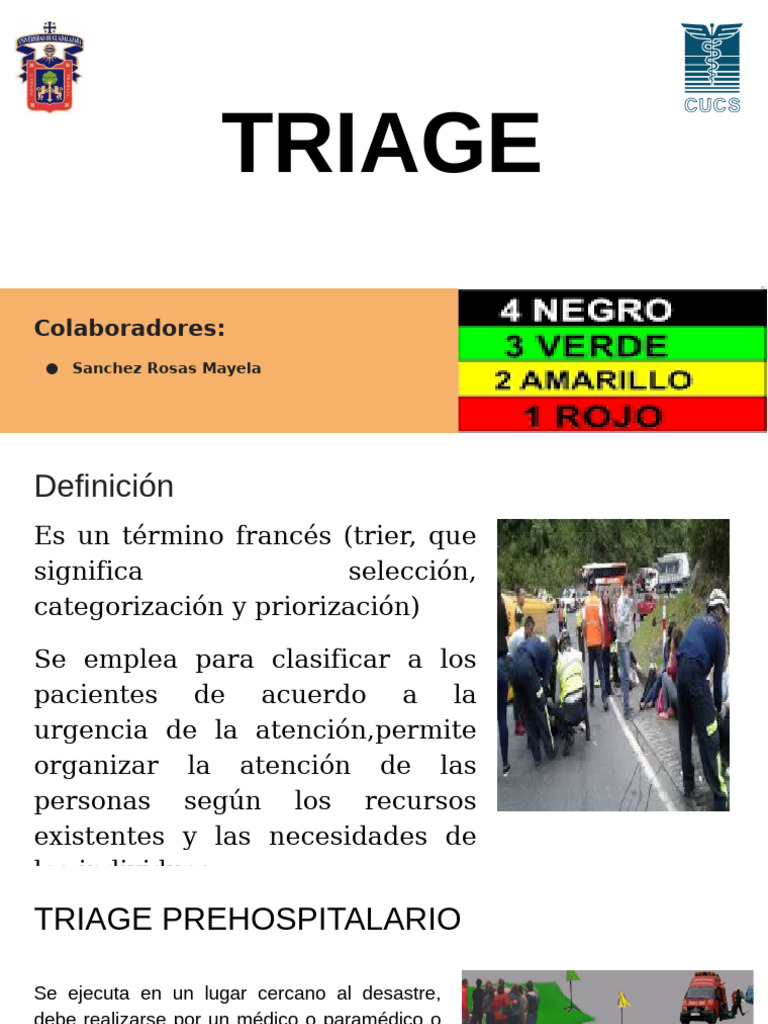 Guía de Triage Prehospitalario | PDF | Causas de la muerte ...