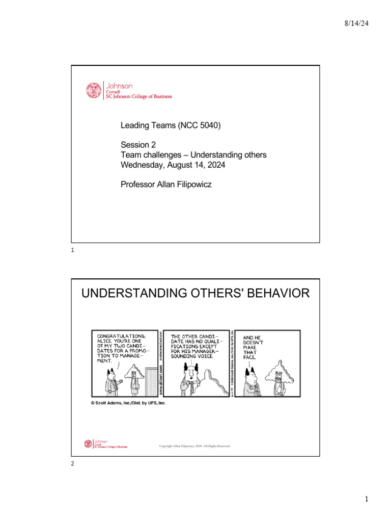 Understanding others 2024 | PDF | Behavior | Psychology