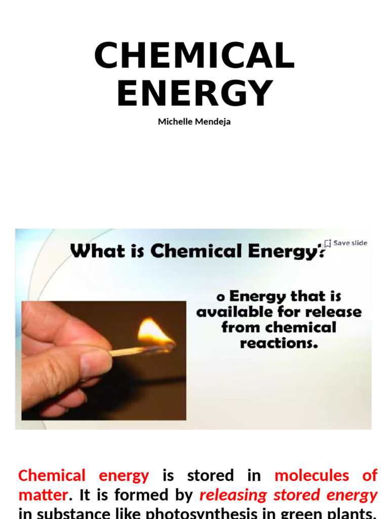Chemical Energy Final | PDF | Chemical Substances | Photosynthesis