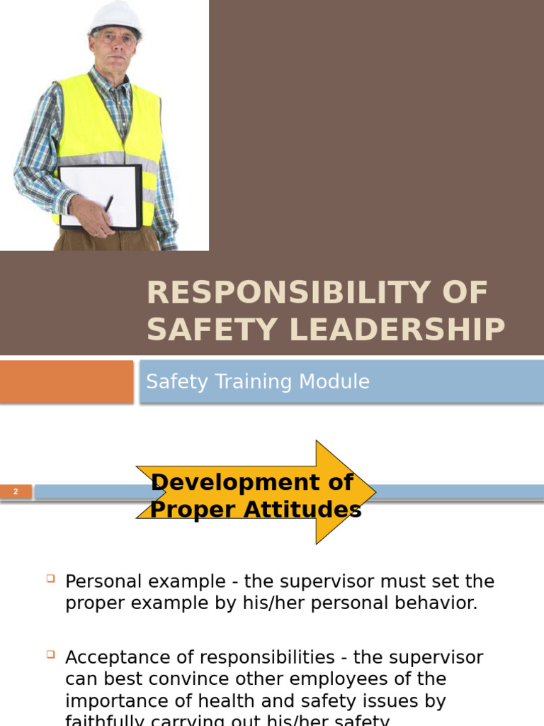 Responsibilities of Safety Leadership | PDF | Safety | Occupational ...