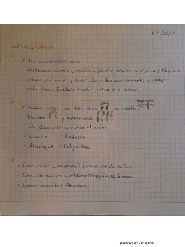 Act 1,2,3 y 4 pág 45 historia | PDF