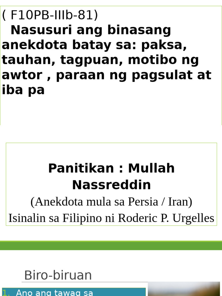 Anekdota Week 21 | PDF