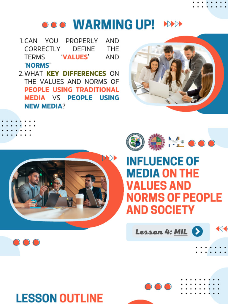 MIL-MELCs - PDF L4 - The Influence of Media On The Values and Norms of People and Society ...