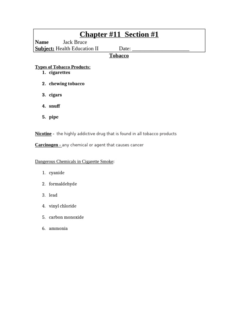 Chapter_11_Note_Outlines_Health_2 | PDF