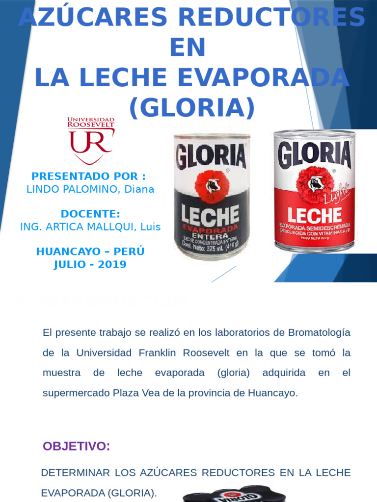 Leche Gloria | PDF | Química | Compuestos químicos