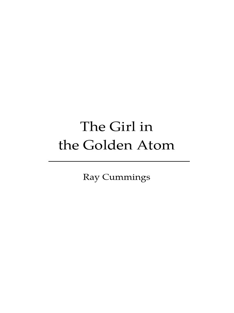 The Girl in the Golden Atom | PDF | Light | Universe