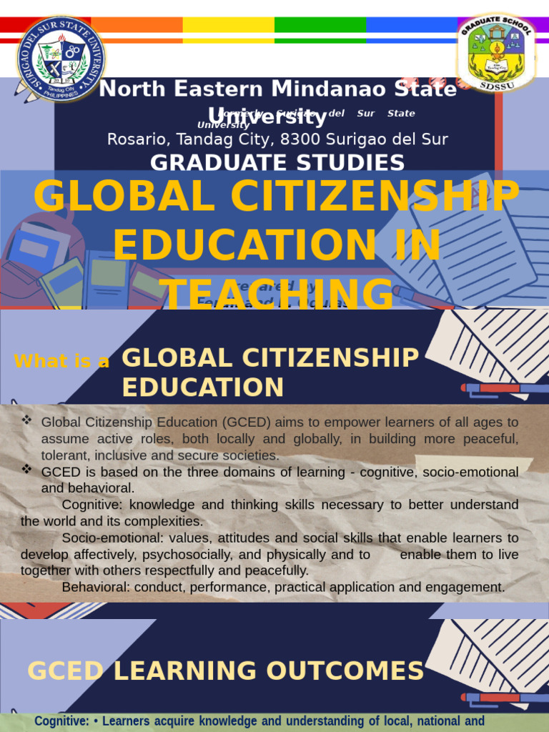 Global Citizenship PPT Repor | PDF | Educational Technology ...