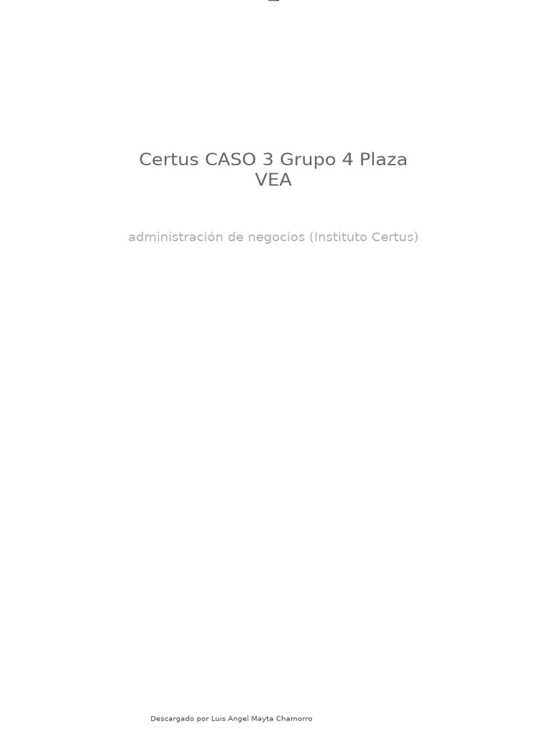 certus-caso-3- Analisis plaza vea | PDF