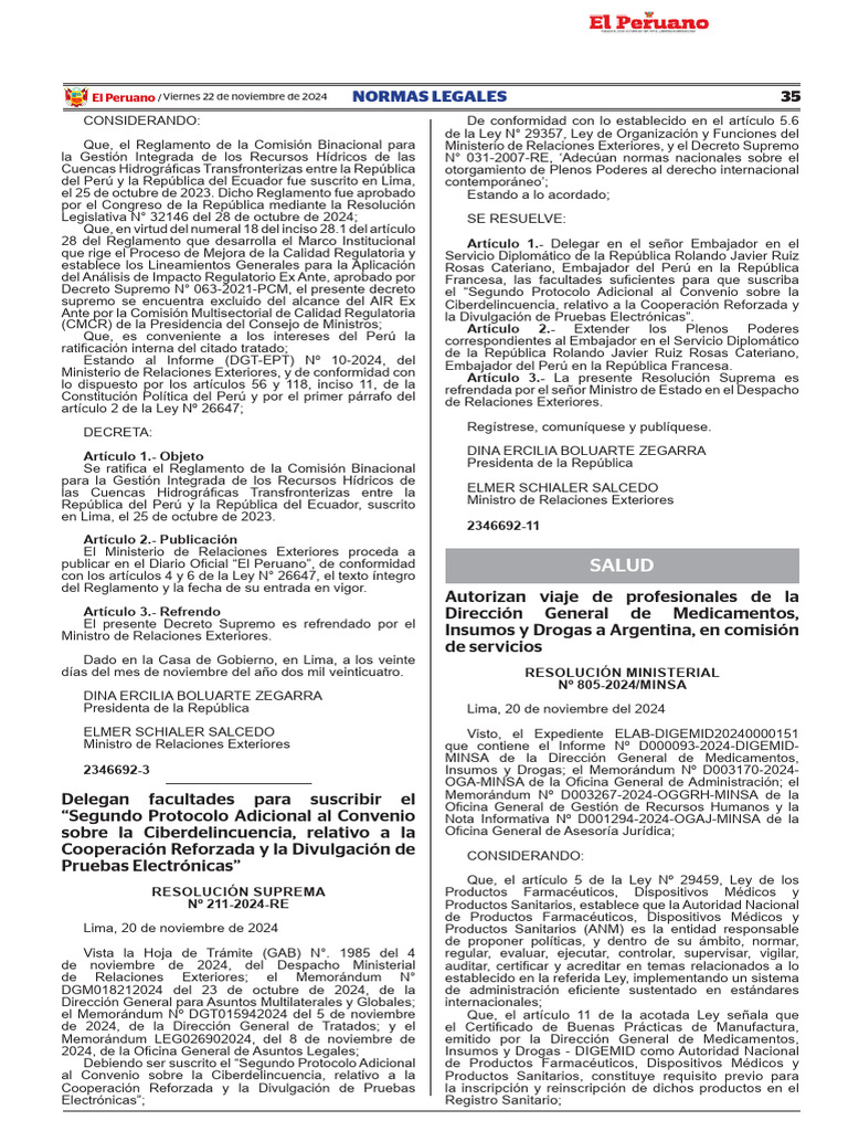 Segundo Protocolo | PDF | Perú | Diplomacia