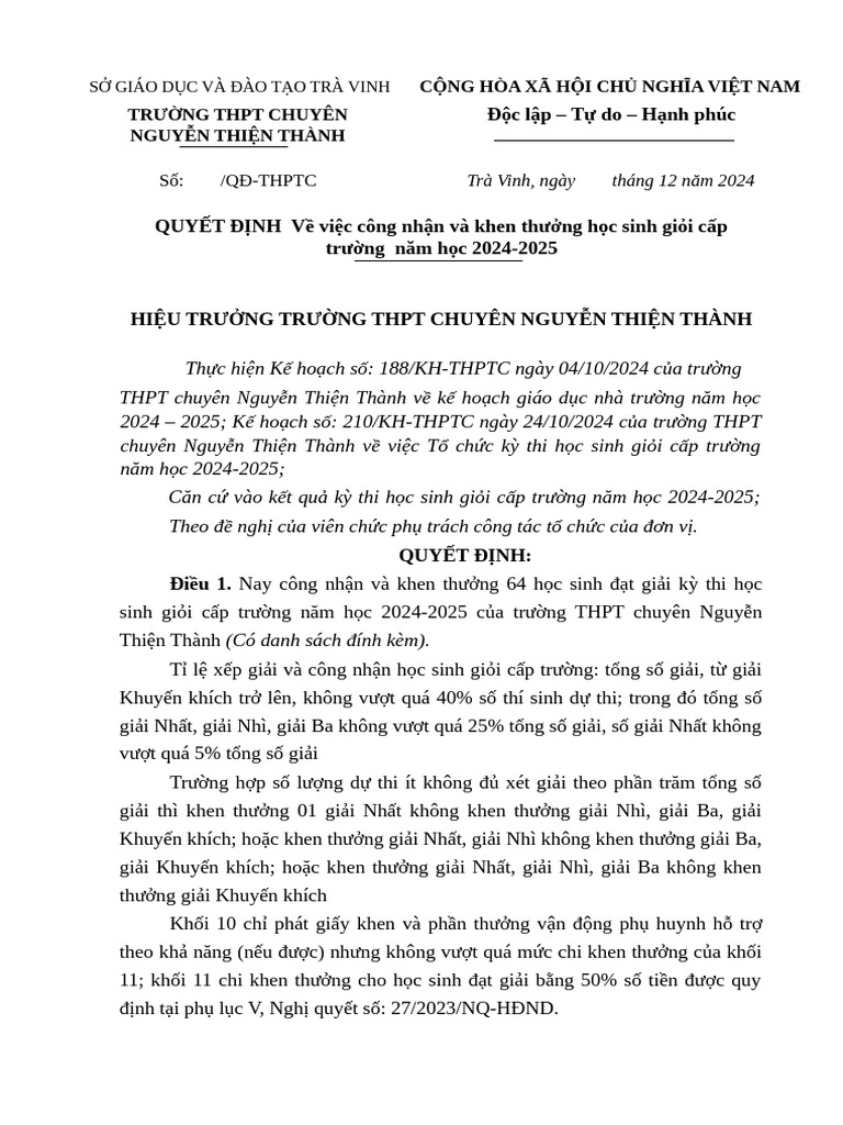 Signed-Signed-Qd Cong Nhan HSG Cap Truong | PDF