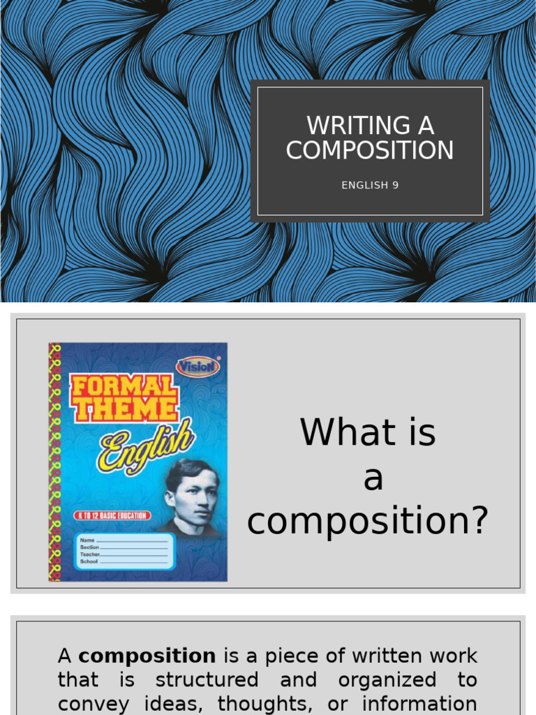 Writing A Composition - ENG9 | PDF | Cognitive Science | Cognition