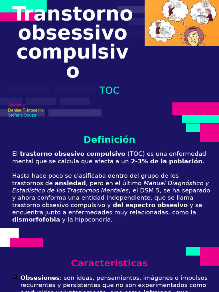 T.O.C Psiquiatria | PDF | Desorden obsesivo compulsivo | Medicina