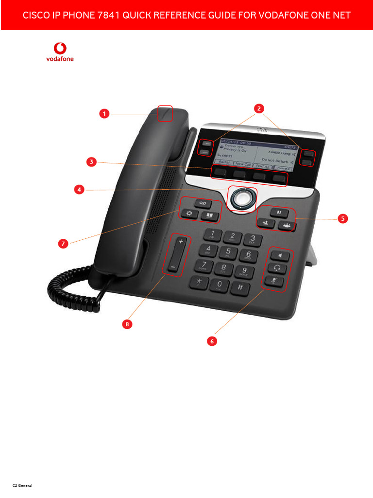 cisco_7841_user_guide | PDF | Telephone | Voicemail