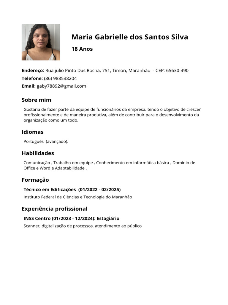 Meu curriculo 1 | PDF