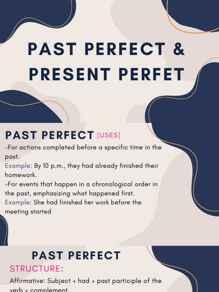 Past Perfect vs Present Perfect Guide | PDF