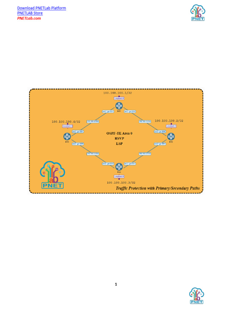 MPLS Traffic Protection With Primary-Secondary Paths | PDF | Networking | Multiprotocol Label ...