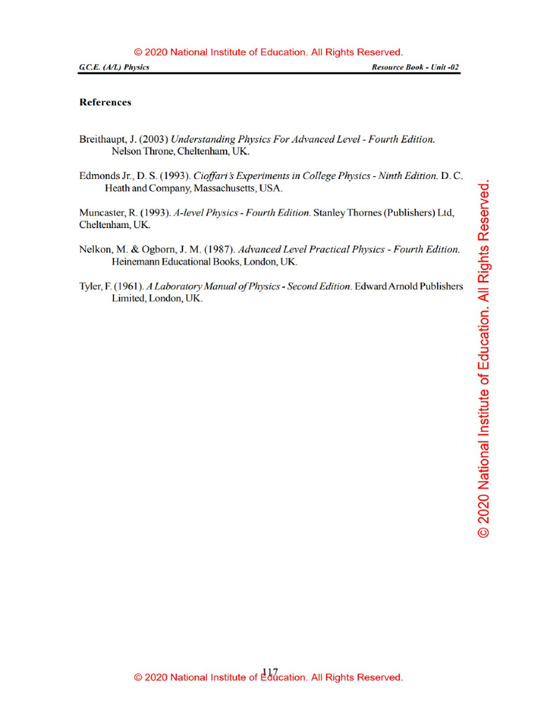 AL Physics Resource Book Unit 1,2-EM-1 Copy Page 125 | PDF