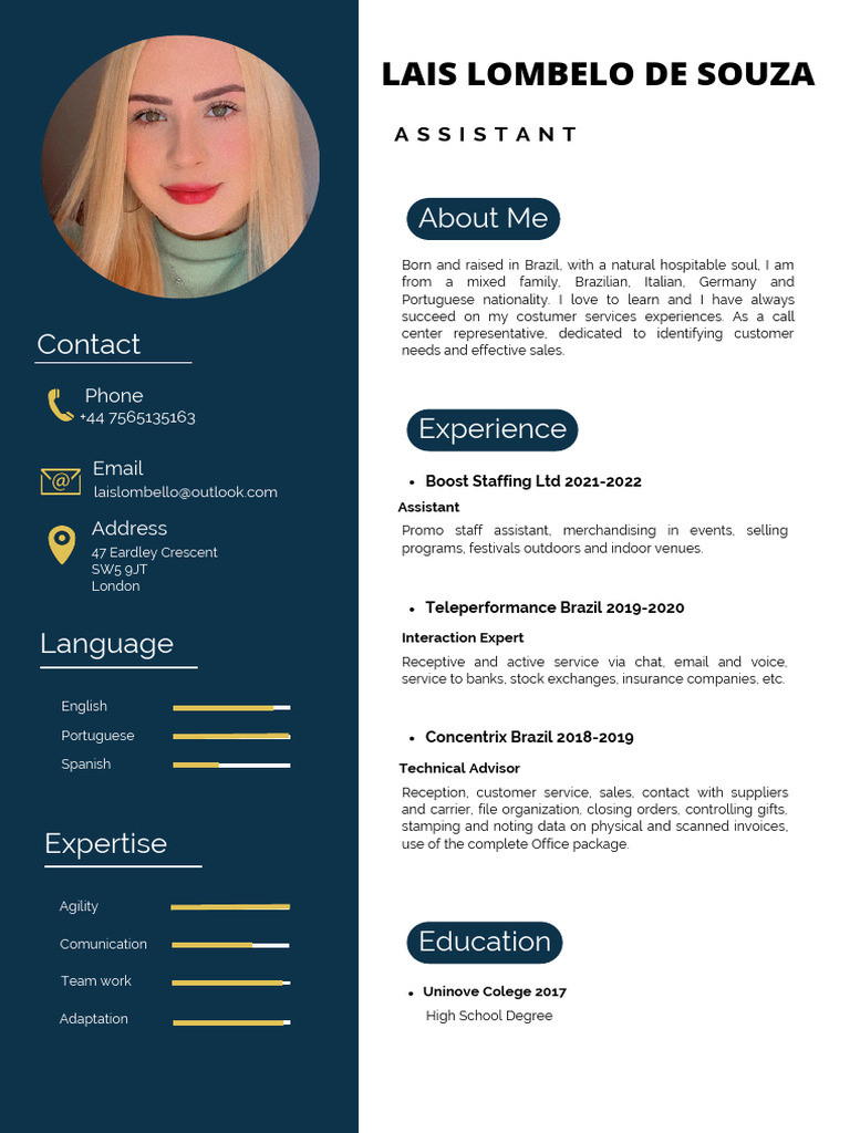 CV Lais Lombelo | PDF